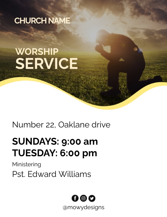 Church Invitation Flyer (2) Template | PosterMyWall