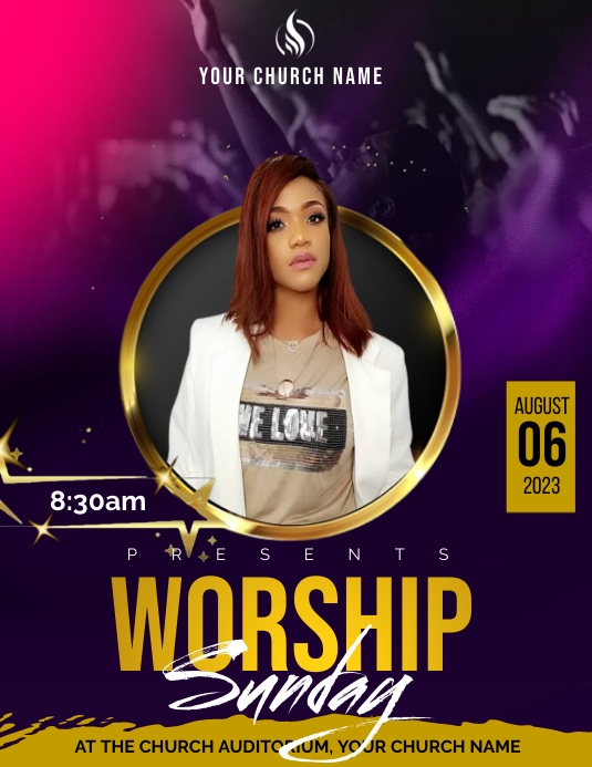 Church invitation flyer church programme flye Template | PosterMyWall