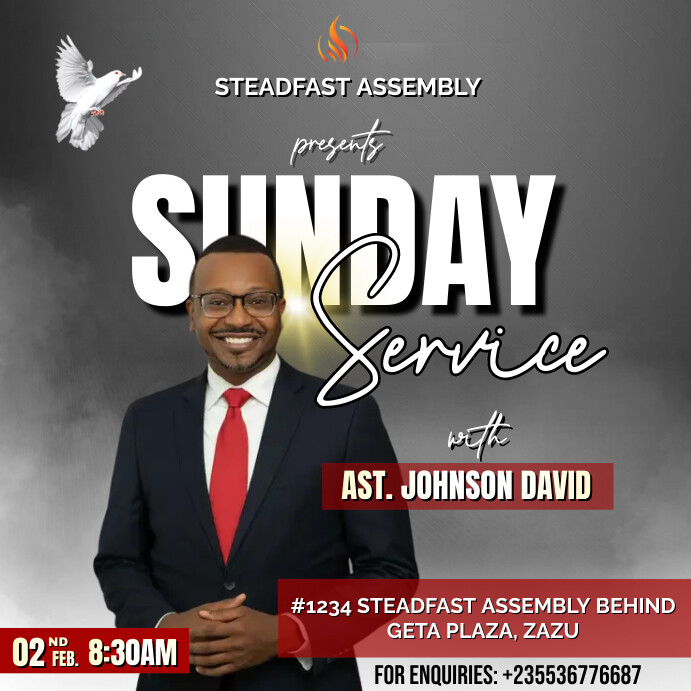 Plantilla de Church invitation flyer church programme flye | PosterMyWall