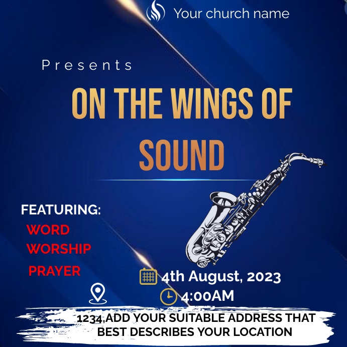 Church invitation flyer church template | PosterMyWall