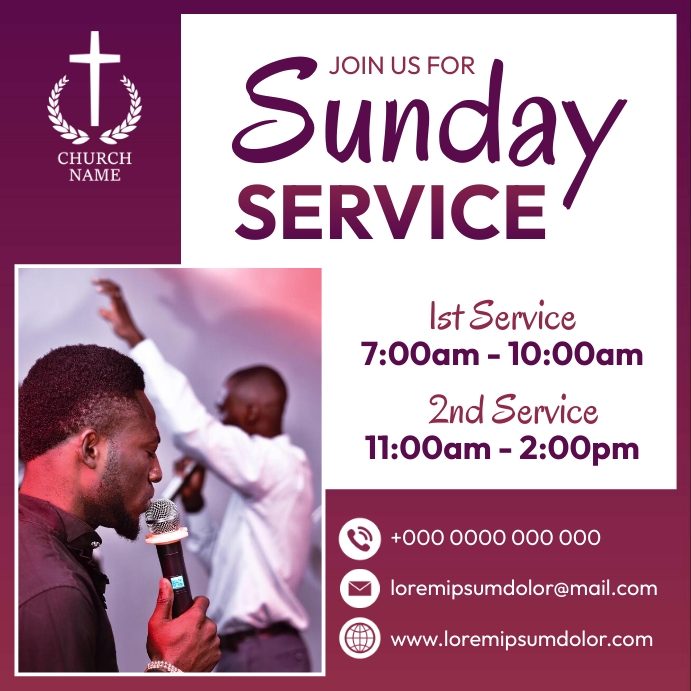 Church invitation flyer Template | PosterMyWall