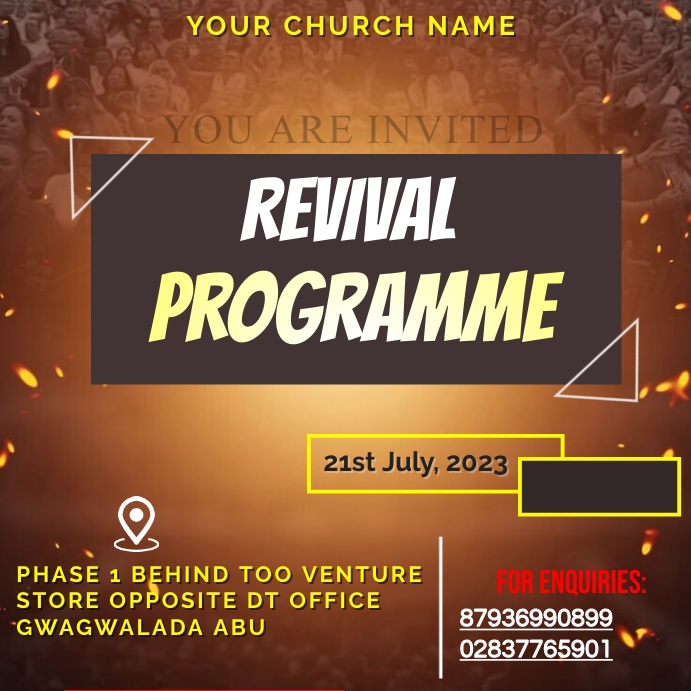 Plantilla de Church invitation flyer | PosterMyWall