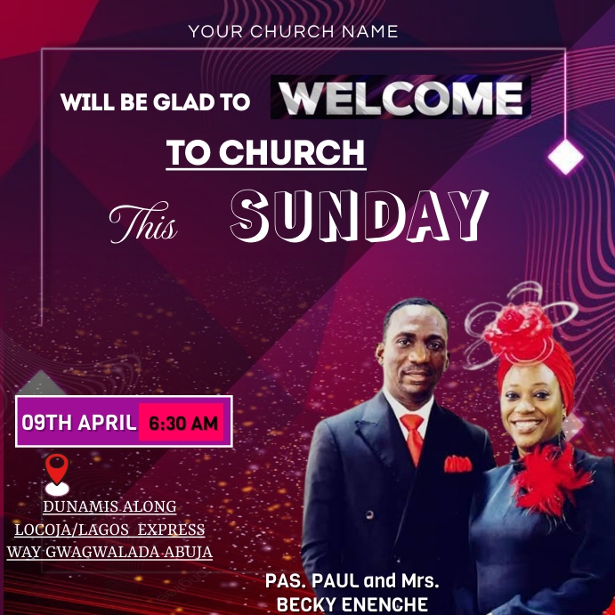 Church invitation flyer Template | PosterMyWall