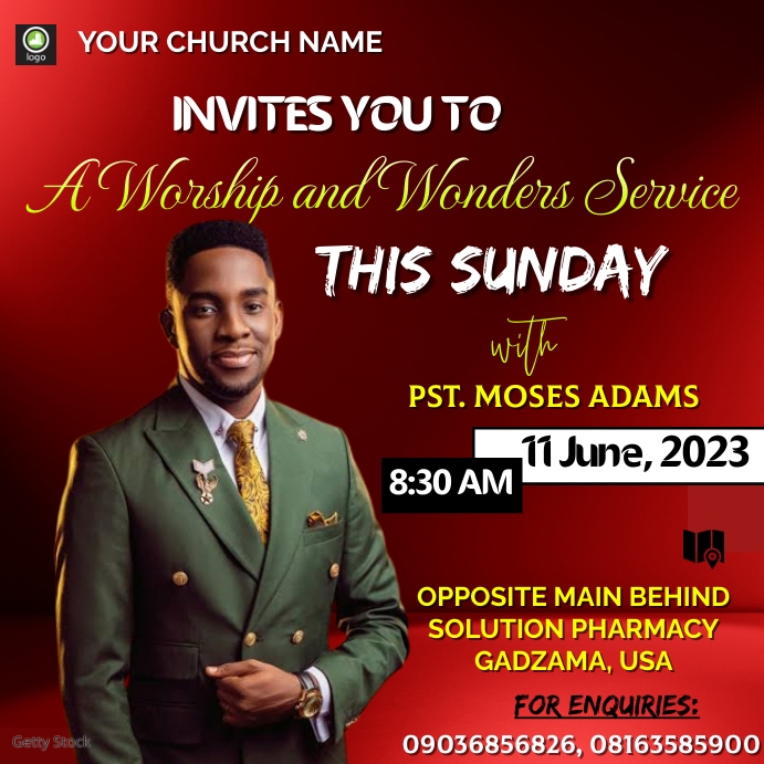 Plantilla de Church invitation flyer | PosterMyWall