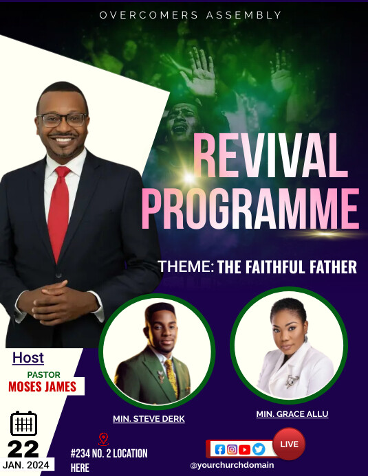 Church invitation flyer Template | PosterMyWall