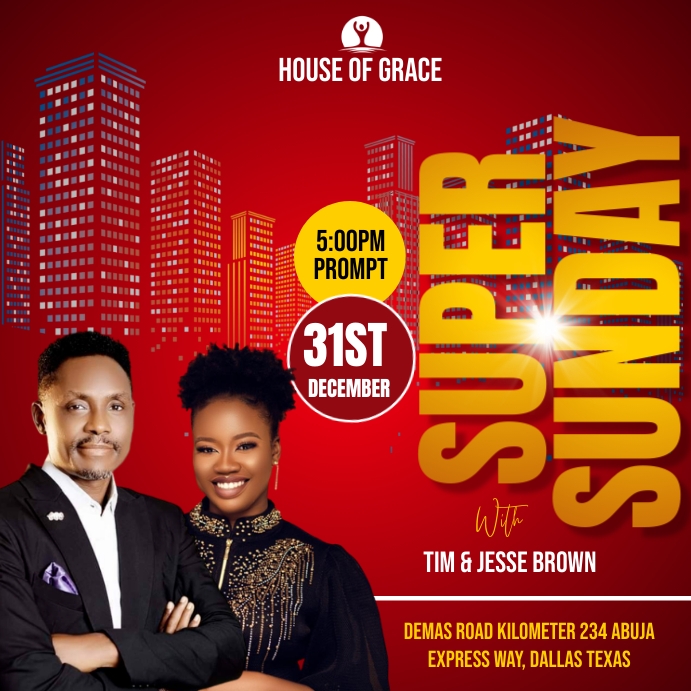 Church invitation flyer Template | PosterMyWall