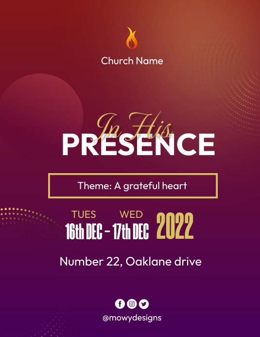 Church Invitation Flyer Template | PosterMyWall