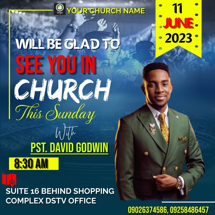 Church invitation flyer Template | PosterMyWall