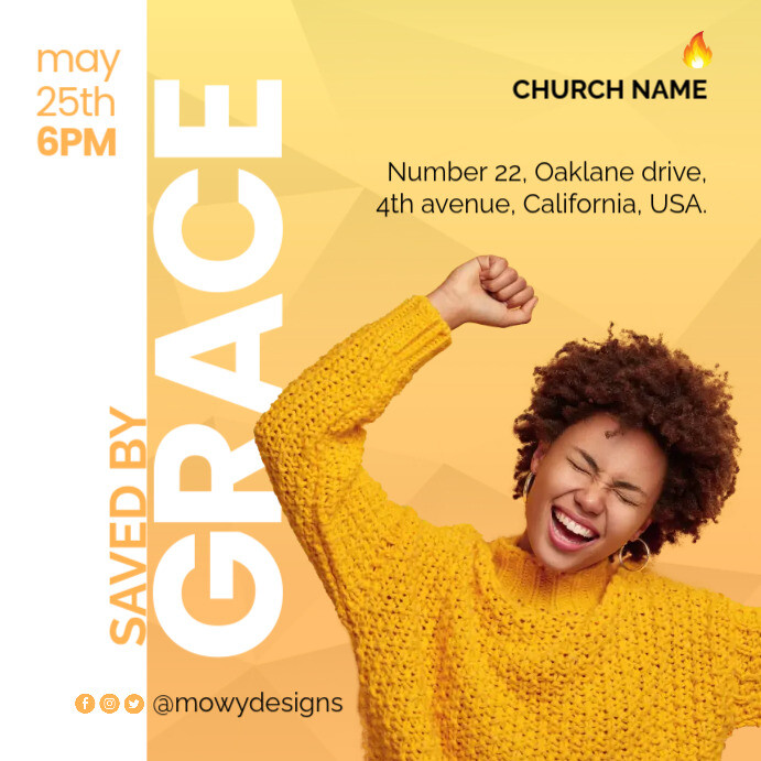 Church Invitation Instagram Post Template | PosterMyWall