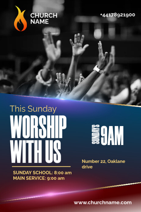 Church Invitation Poster Template | PosterMyWall