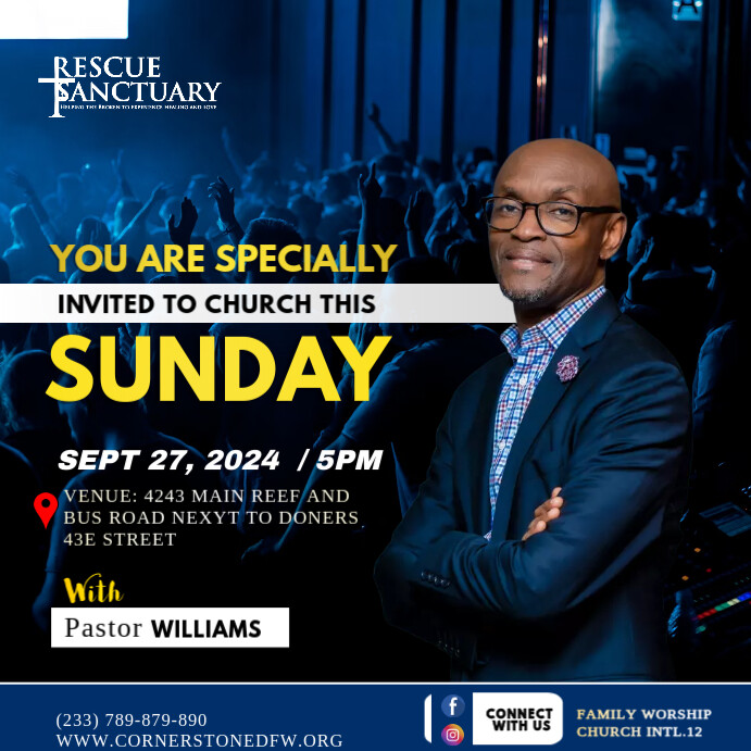 church invite flyer Template | PosterMyWall