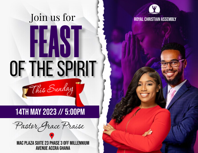 Church invite flyer Template | PosterMyWall