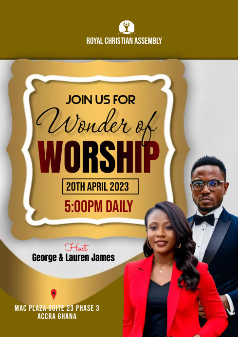 church invite flyer Template | PosterMyWall