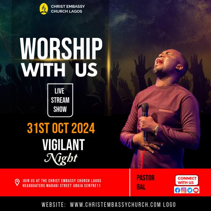 church invite flyer Modelo | PosterMyWall