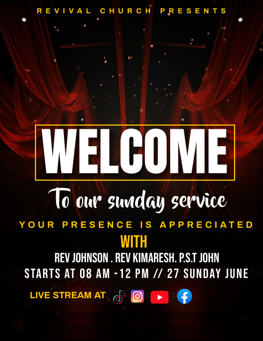 church invitition posters Template | PosterMyWall