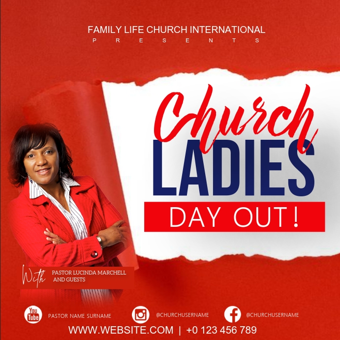 Copy of CHURCH LADIES WOMEN'S DAY CONFERENCE TEMPLATE | PosterMyWall
