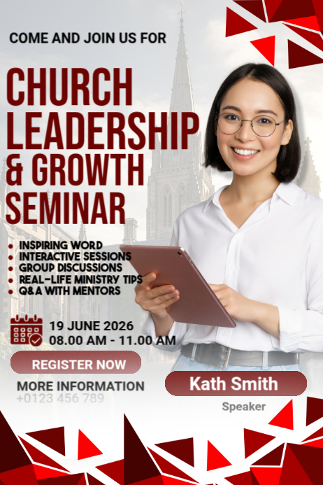 Copy of Church Leadership & Growth Seminar Video Template | PosterMyWall