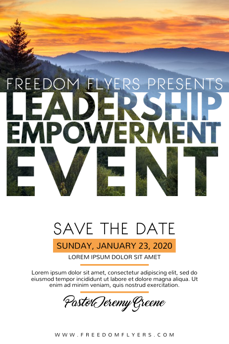 Copy of Church Leadership Event Poster Template | PosterMyWall