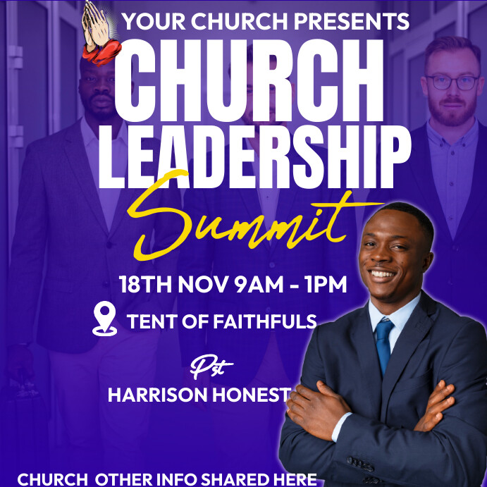 church leadership summit Template | PosterMyWall