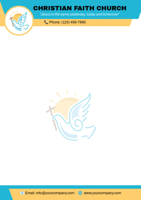 Copy of Church Letter Head Template | PosterMyWall