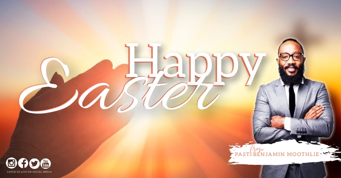 CHURCH LIVE EASTER ONLINE SERVICE TEMPLATE | PosterMyWall