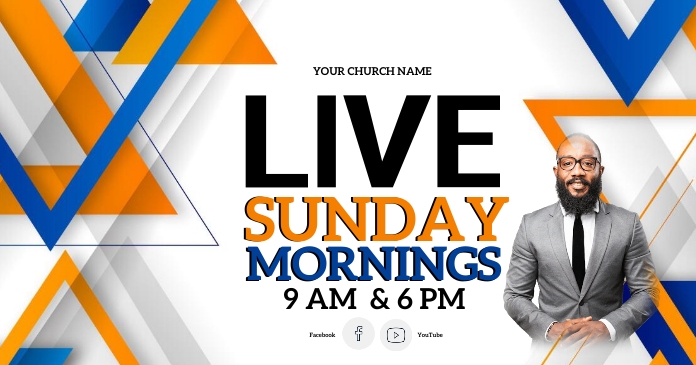 Copy of CHURCH LIVE ONLINE SERMON TEMPLATE | PosterMyWall
