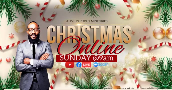 Copy of CHURCH LIVE ONLINE SERMON TEMPLATE | PosterMyWall