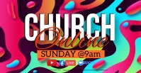 CHURCH LIVE ONLINE SERMON TEMPLATE | PosterMyWall