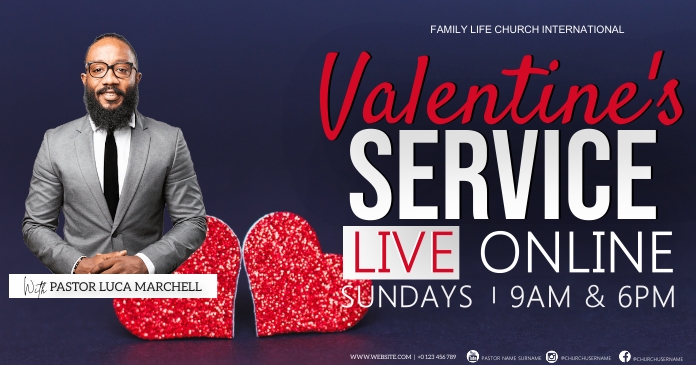 CHURCH LIVE STREAM THUMBNAIL Design Template | PosterMyWall