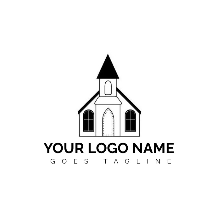 Plantilla de Blanco Church Logo Logos | PosterMyWall