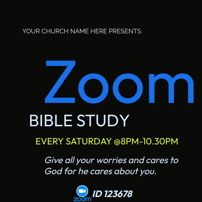 Plantilla de CHURCH MEETINGS | PosterMyWall