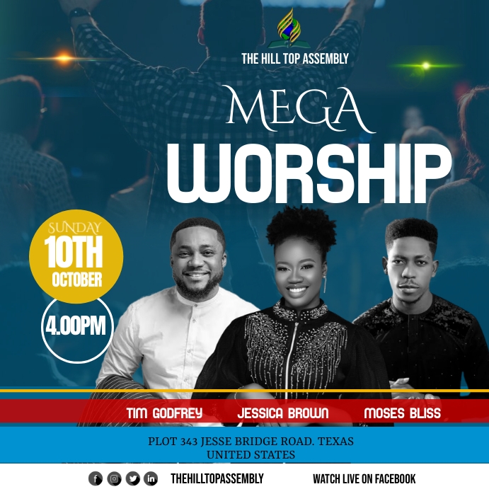 church mega worship Template | PosterMyWall