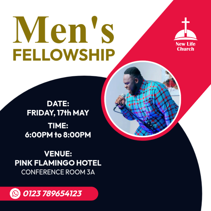 Copy of Church Men's fellowship flyer | PosterMyWall