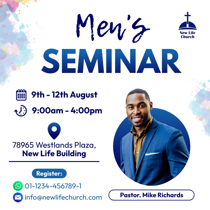 church mens conference Template | PosterMyWall