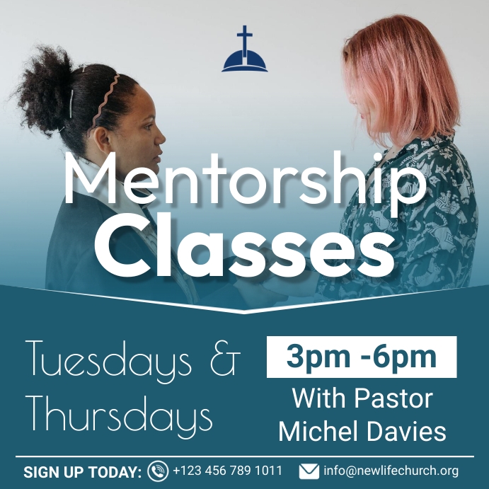 Church Mentorship Classes template | PosterMyWall