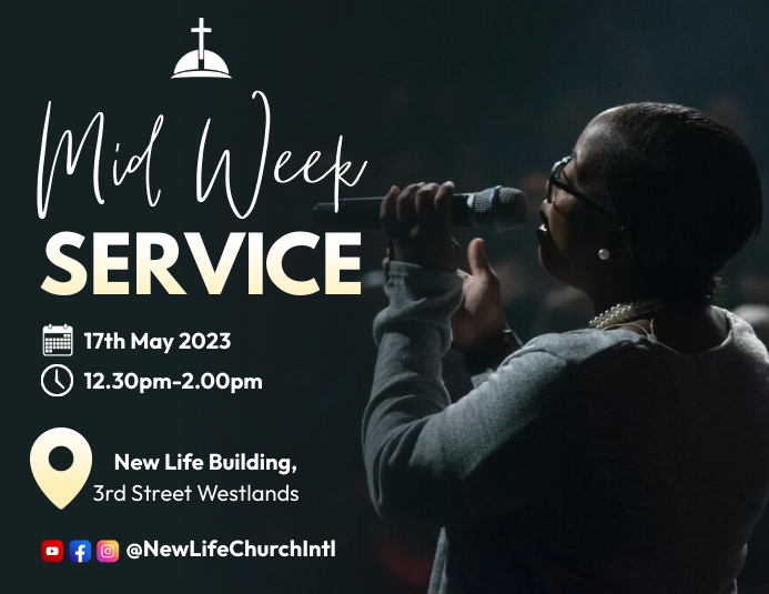 church mid week Instagram service flyers Template | PosterMyWall