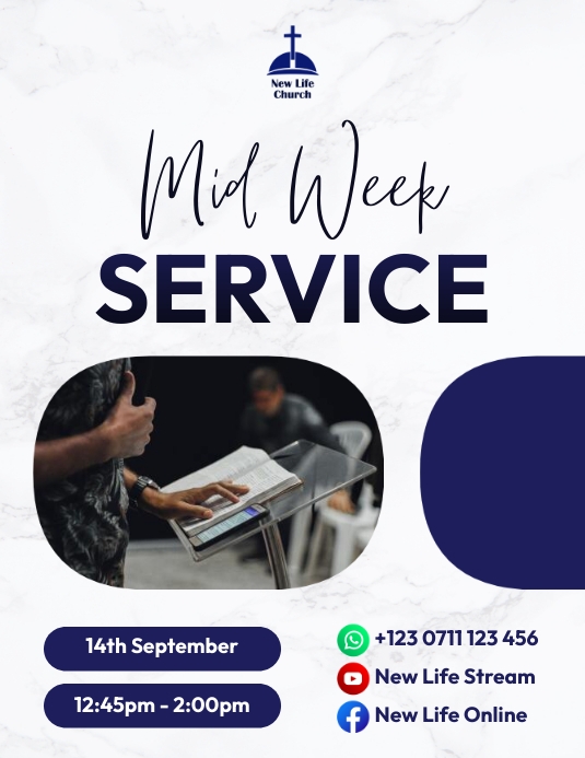 church midweek poster template | PosterMyWall