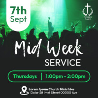 church mid-week service flyer Template | PosterMyWall