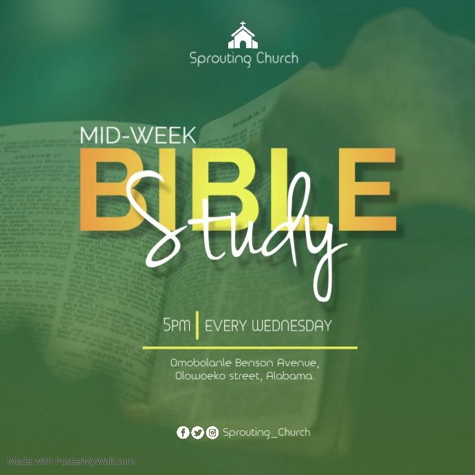CHURCH MIDWEEK SERVICE FLYER Template | PosterMyWall