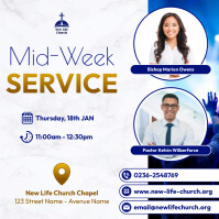 Church midweek fellowship flyer template | PosterMyWall