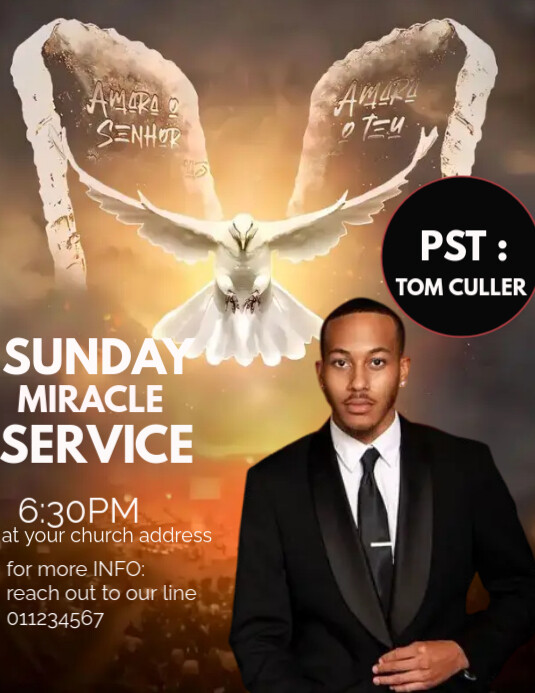 church miracle service Template | PosterMyWall