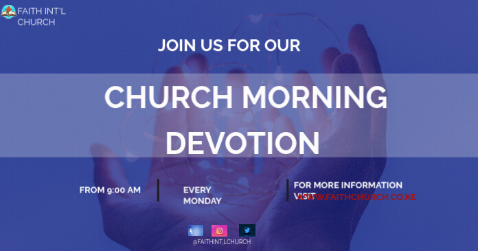 Modèle Dévotion Du Matin de L'église | PosterMyWall