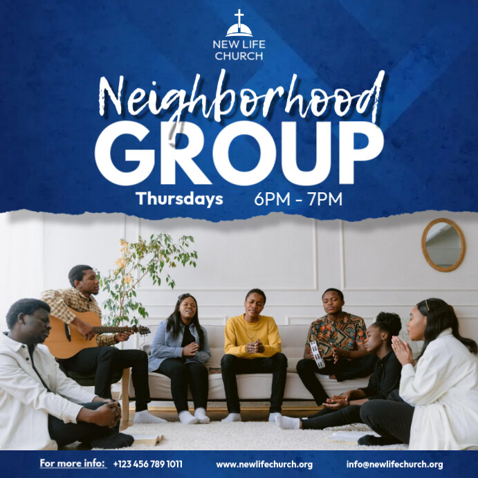 Church neighbourhood fellowship flyer Template | PosterMyWall