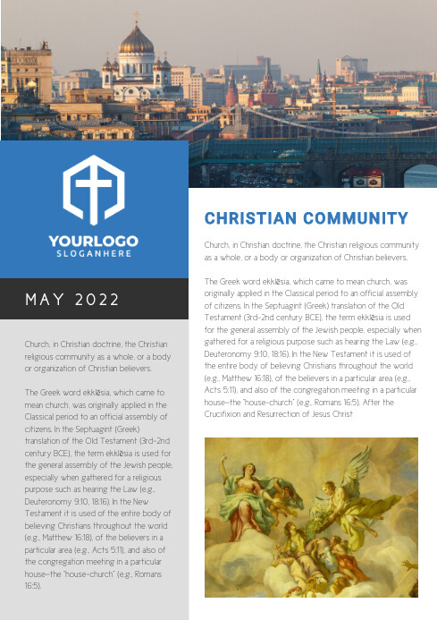 Church Newsletter Design Template | PosterMyWall