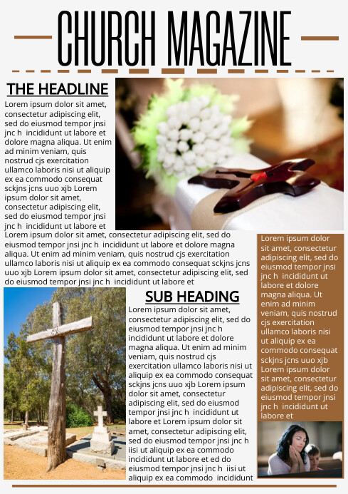 Church Newspaper Template | PosterMyWall