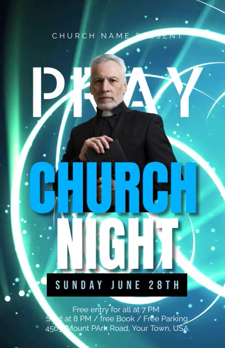 church night (2) Template | PosterMyWall