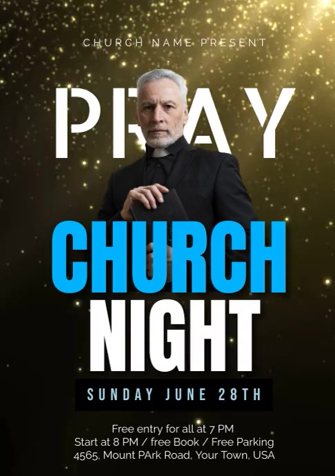 church night Template | PosterMyWall