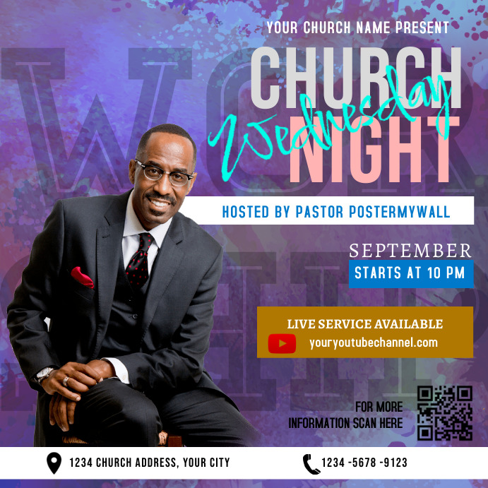 church night Template | PosterMyWall