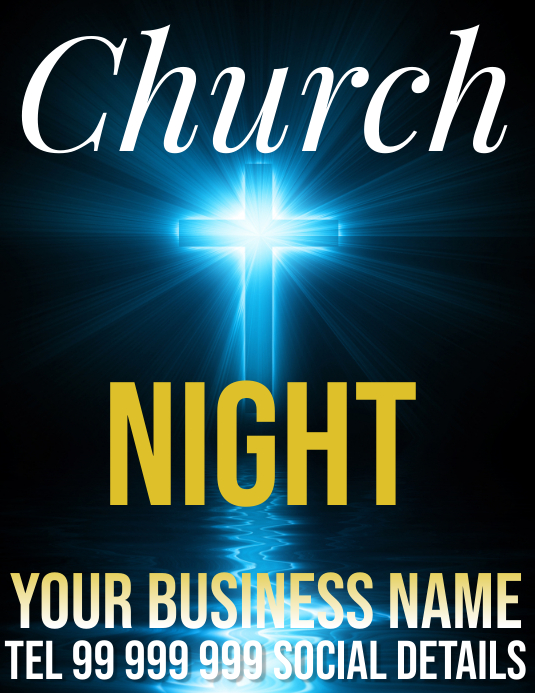 church night Template | PosterMyWall