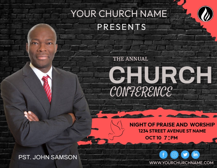 CHURCH OF GOD EVENT FLYER (16) Template | PosterMyWall